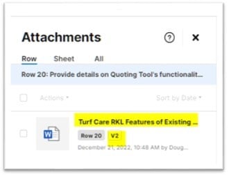 How To Upload Multiple Versions of a Document in Smartsheet